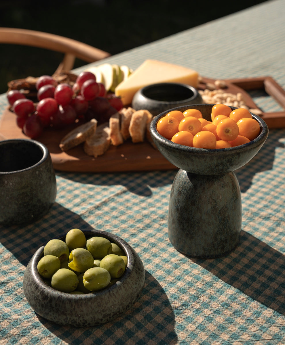 Neptune Ceramic Pedestal Bowl by Manu – Stillbones